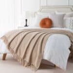 17 Beautiful Beige Throw Blankets That Will Cozy Up Any Space - My Favorets