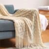 17 Beautiful Beige Throw Blankets That Will Cozy Up Any Space - My Favorets